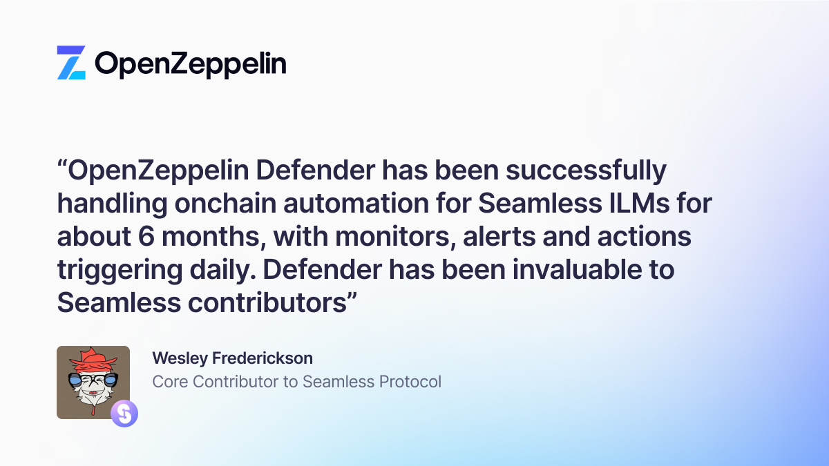 Seamless Case Study: How Seamless set onchain DeFi Strategies with Defender